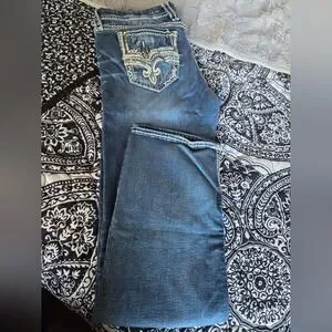 Rock Revival | Jeans | Rock Revival Janelle Straight Womens Dark Blue ...